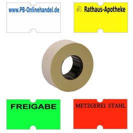 Loch-Etiketten 21,6x12mm mit IHREM Wunschaufdruck -SCHNELLDRUCK-